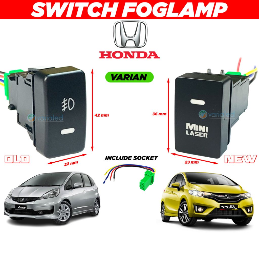 Drl Foglamp Switch Switch Honda Fog Lamp Car Push Pull Socket Cable PNP ...