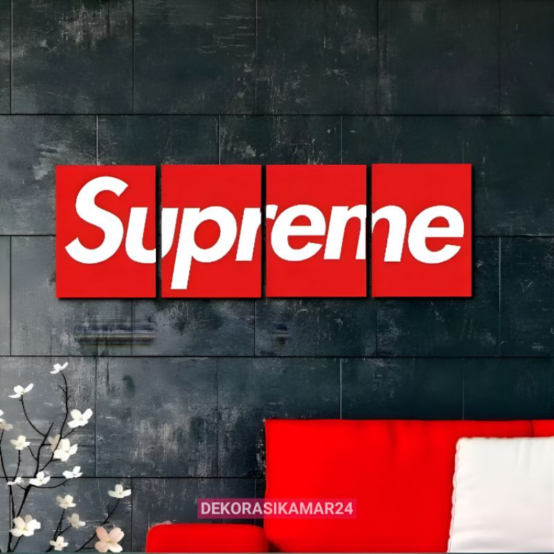 Men's room decoration supreme Wall Poster Display - Wall decor | Shopee ...