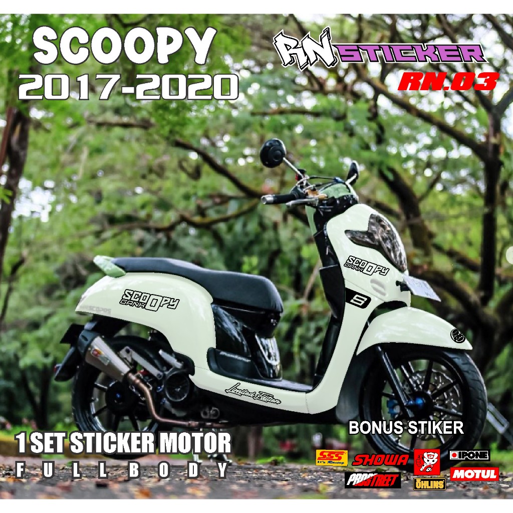 Decal Decal Sticker Striping SCOOPY SCOOPY LATEST SCANTER SCOOPY FULL ...
