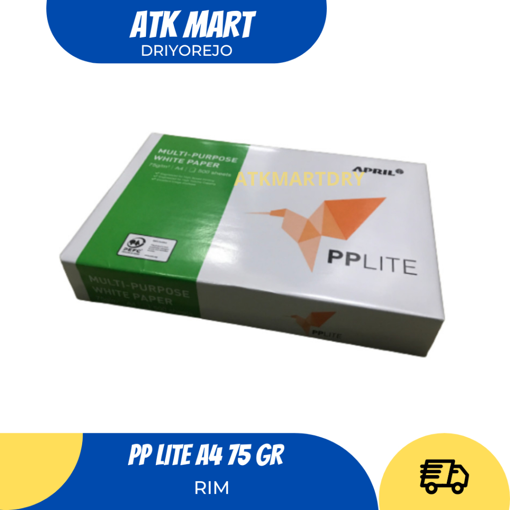 HVS A4 PAPER 75 GRAM PP LITE 1 RIM 500 SHEETS BEST PHOTOCOPY PRINTER ...