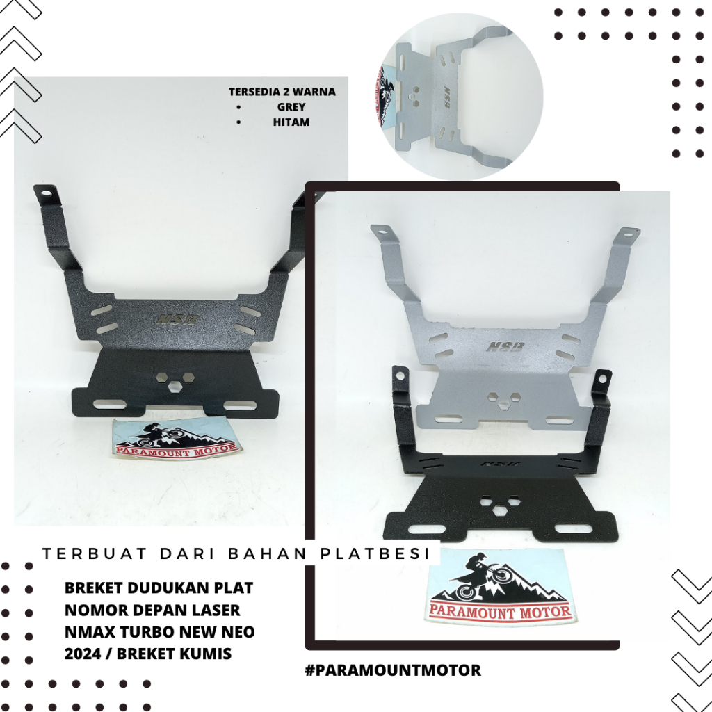 Nmax TURBO NEW NEO 2024 laser front number plate holder bracket ...