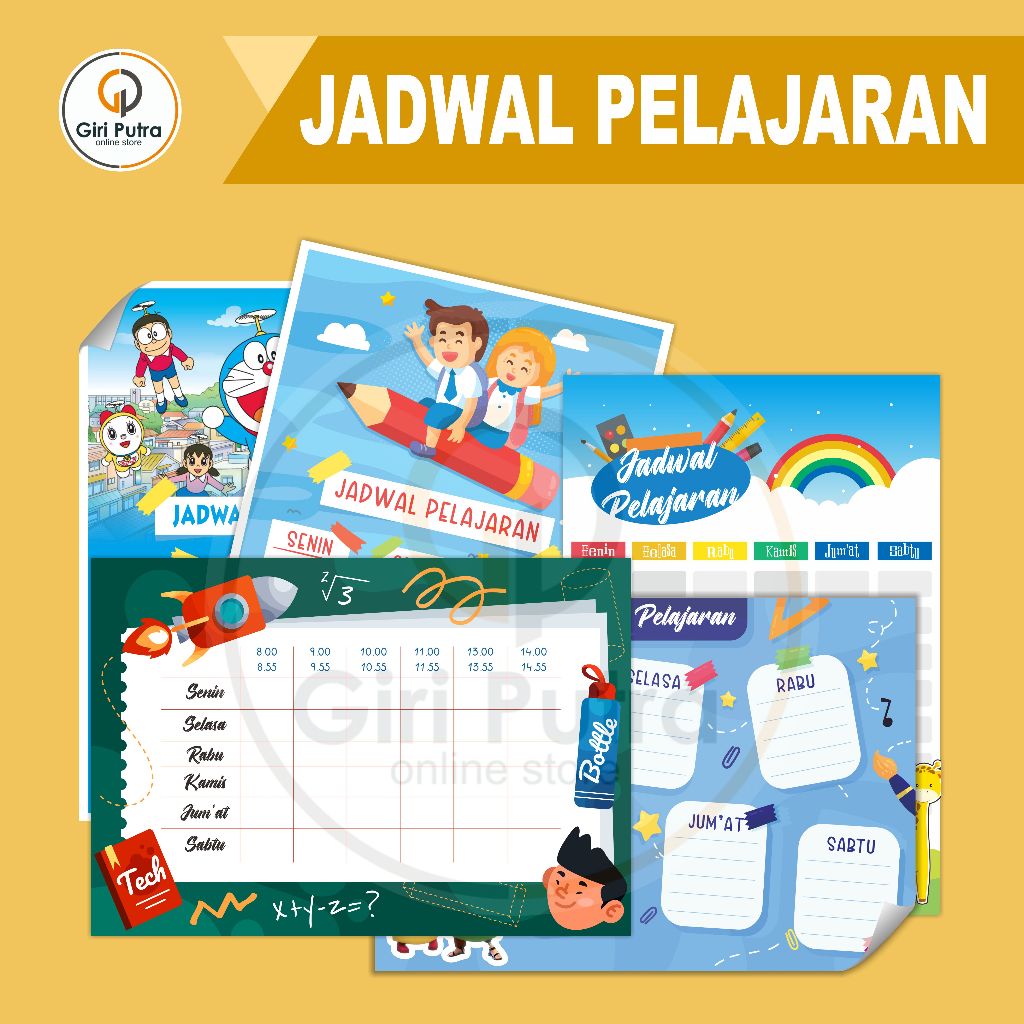 Poster Lesson Schedule / Character Lesson Schedule | Shopee Philippines