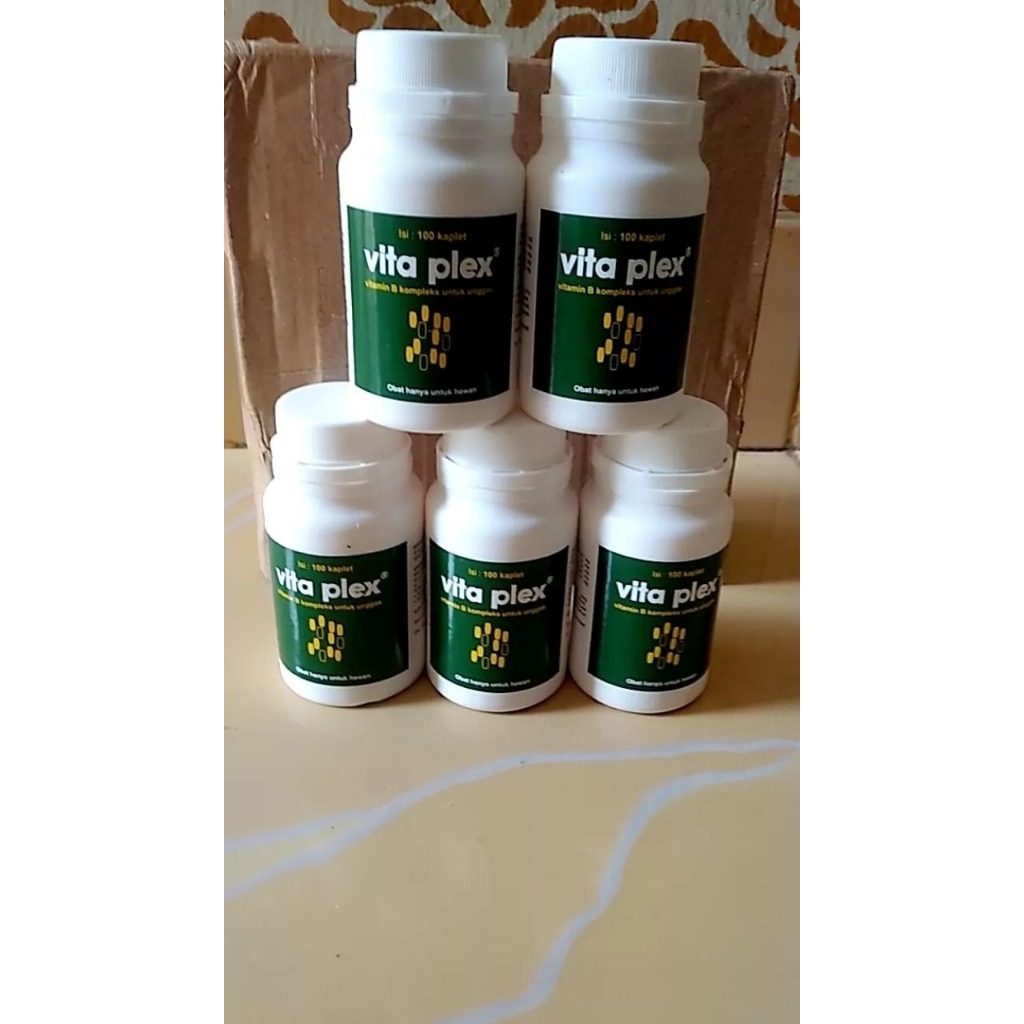 Vita Plex BOTTLE contains 100 complex vitamin B caplets Vitaplex ...