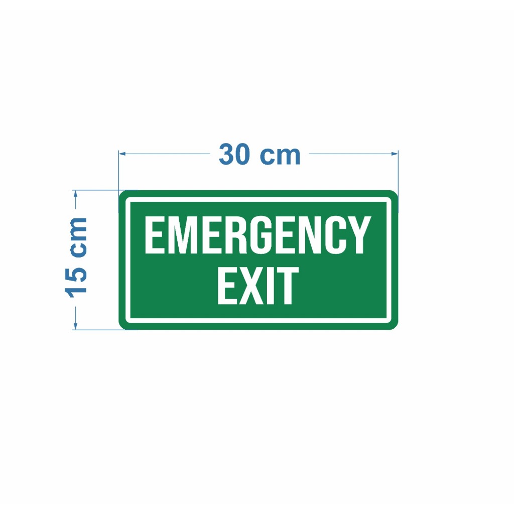 Acrylic Emergency Exit Signs | Shopee Philippines