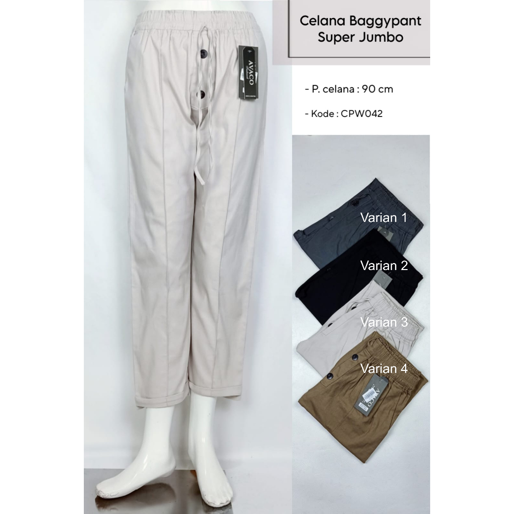 Baggypants Avaco Super Jumbo Pants | Shopee Philippines
