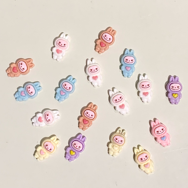 Labubu clay mini Pastel 1,5cm, 50pcs RANDOM MIX COLORS | Diy Craft ...