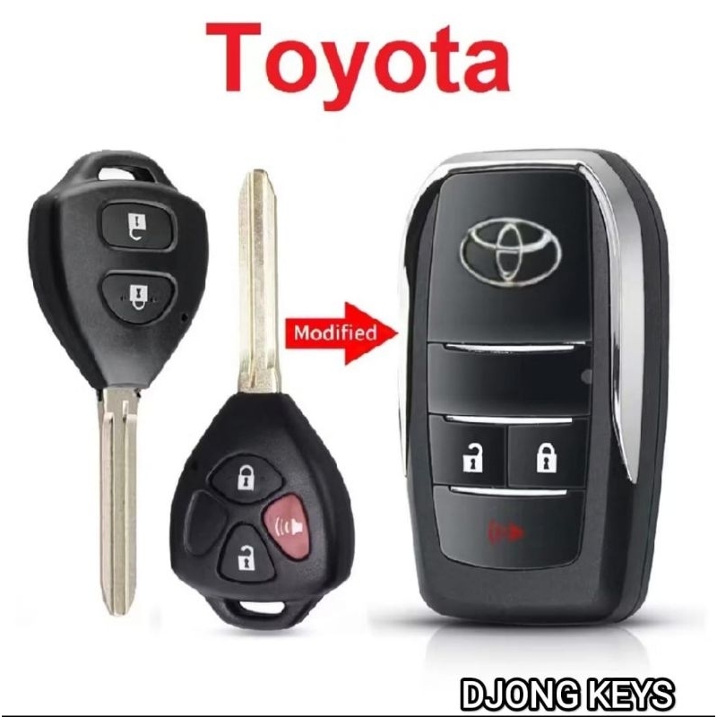 Toyota key Casing for innova yaris fortuner vios camry altis folding ...