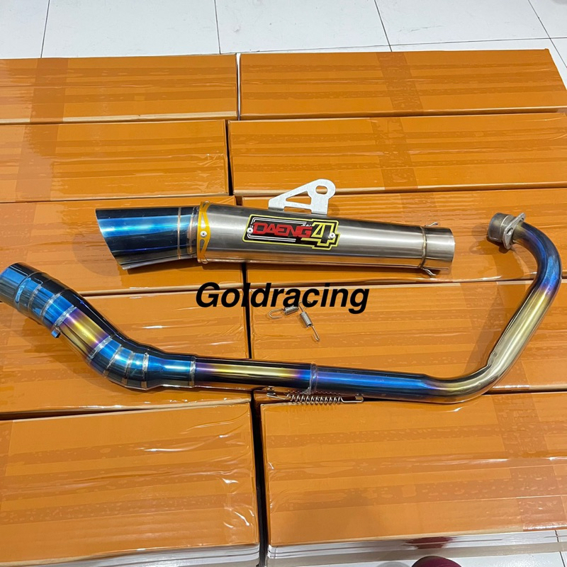 Open canister daeng conical exhaust 1set big elbow for tmx 125 155 tmx ...