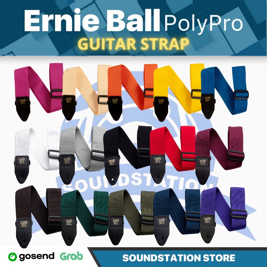 Ernie Ball PolyPro Guitar Strap - Original Poly Pro Bass Guitar Strap ...