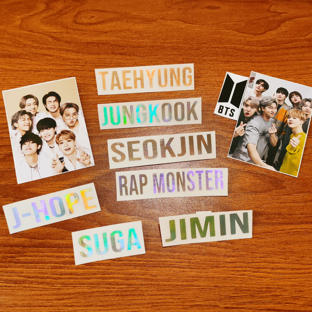 Bts MEMBER STICKER PACKAGE CONTAINS 8 PCS | Shopee Philippines