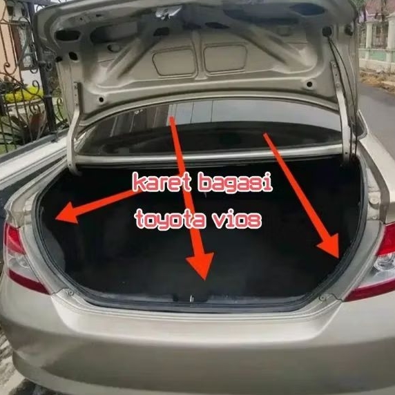 Toyota Vios Rear Trunk Rubber First Generation Year of Use (2003-2007 ...