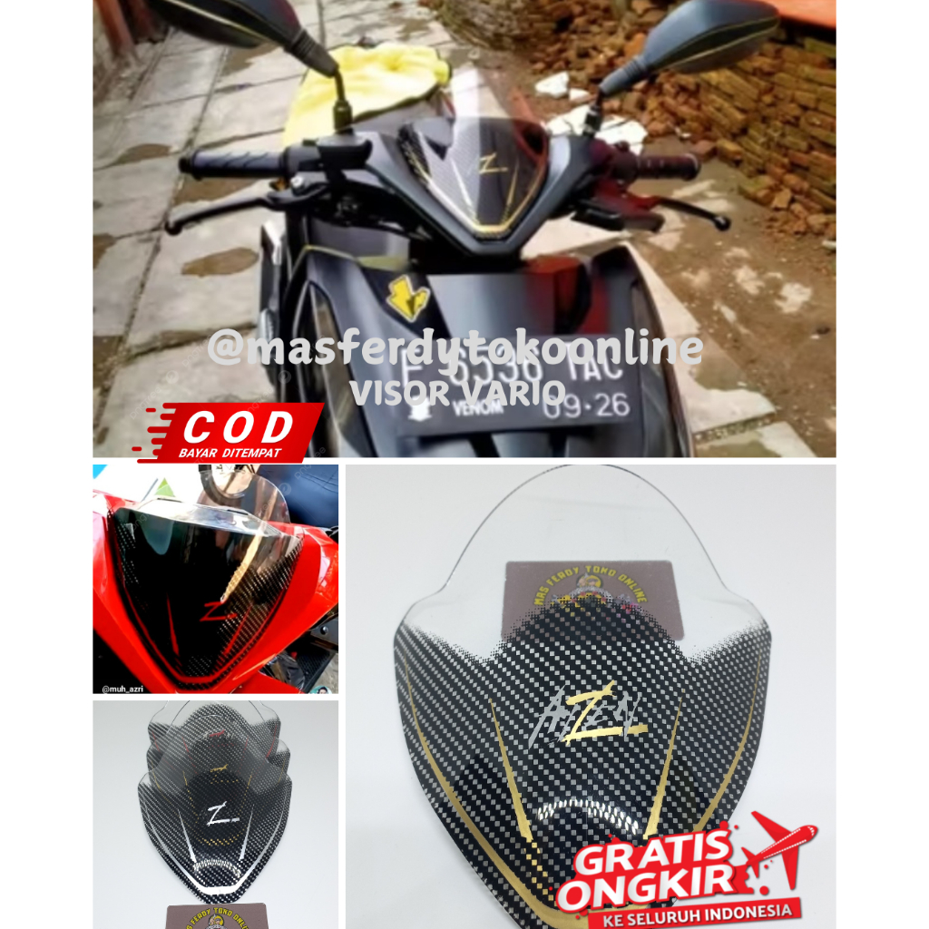 Windshield / Vario new Yamaha Mio gear 125 thick free double tape ...