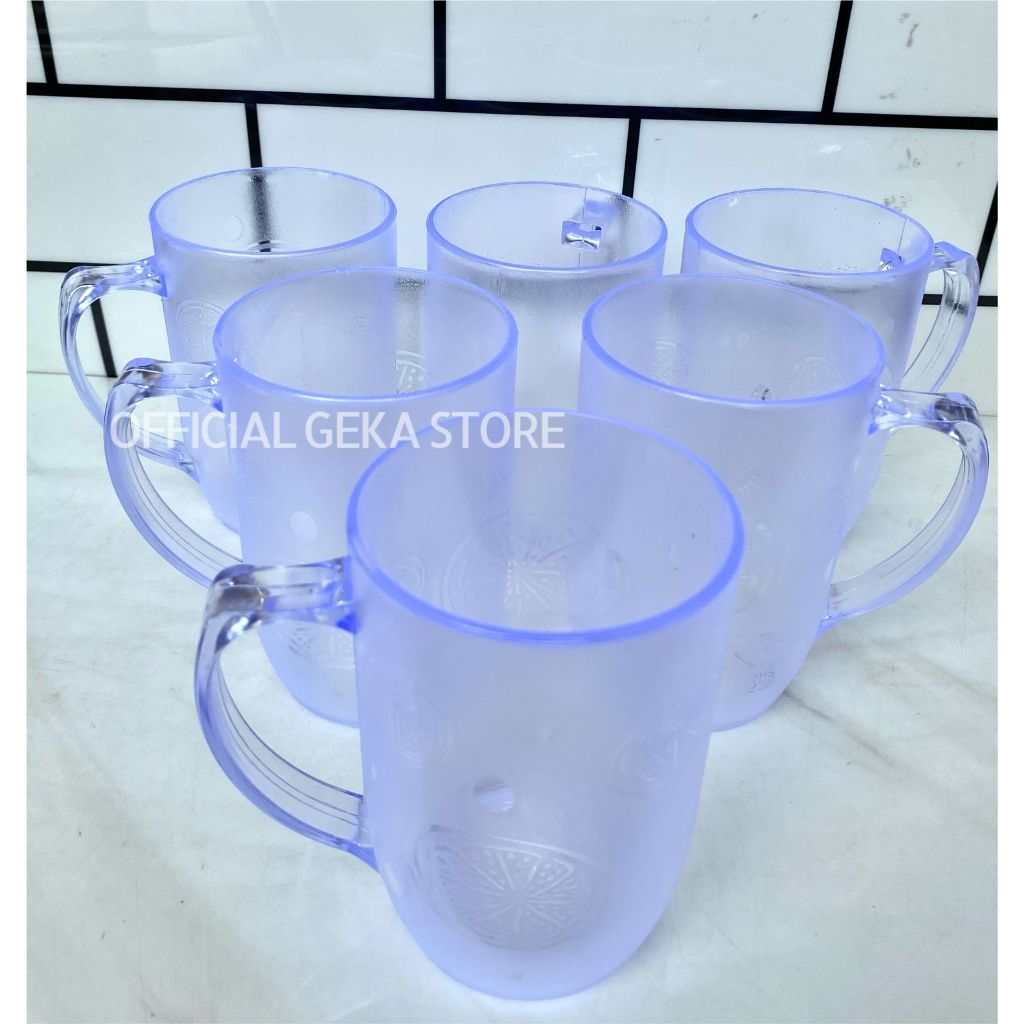 6 PCS 450 ML CLEAR GLASSES MIKA MATERIAL CORONA DRINKING GLASSES STRONG ...
