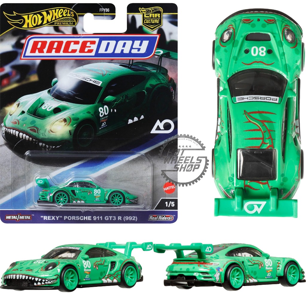 Hot WHEELS REXY PORSCHE 911 GT3 R (992) RACE DAY PREMIUM | Shopee ...