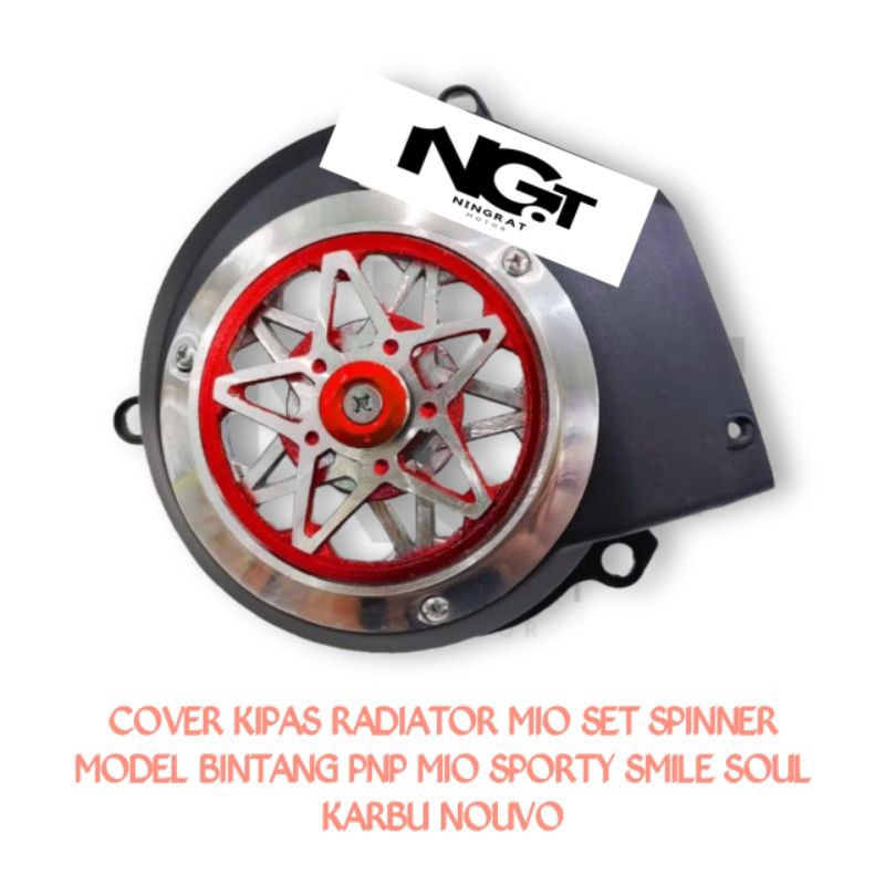 Lid RADIATOR FAN COVER MIO SET SPINNER STAR MODEL PNP MIO SPORTY SMILE ...
