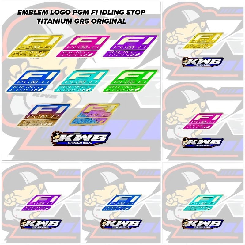 Emblem fi titanium logo pgm fi idling stop titanium gr5 original ...