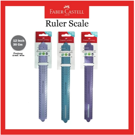 [FABER-CASTELL] - Ruler | Faber-castel Ruler 30cm Dots / Sparkle Lineal ...