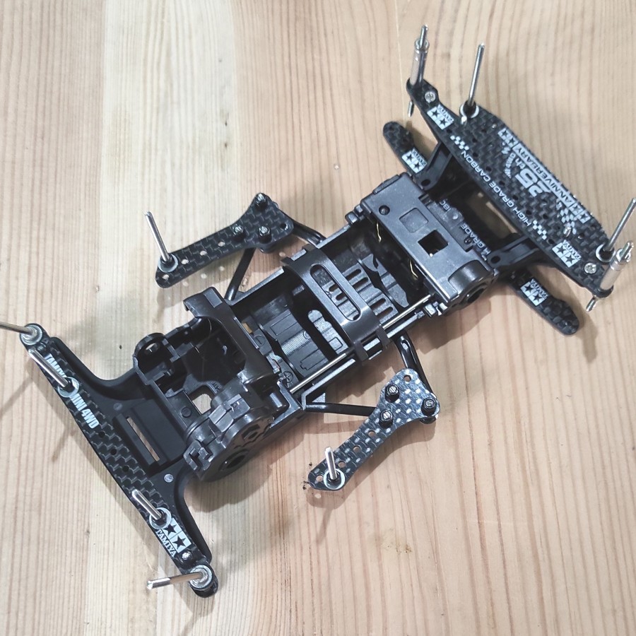 Tamiya Side Damper Class RTV Empty (Original Tamiya Carbon SFM Chassis ...