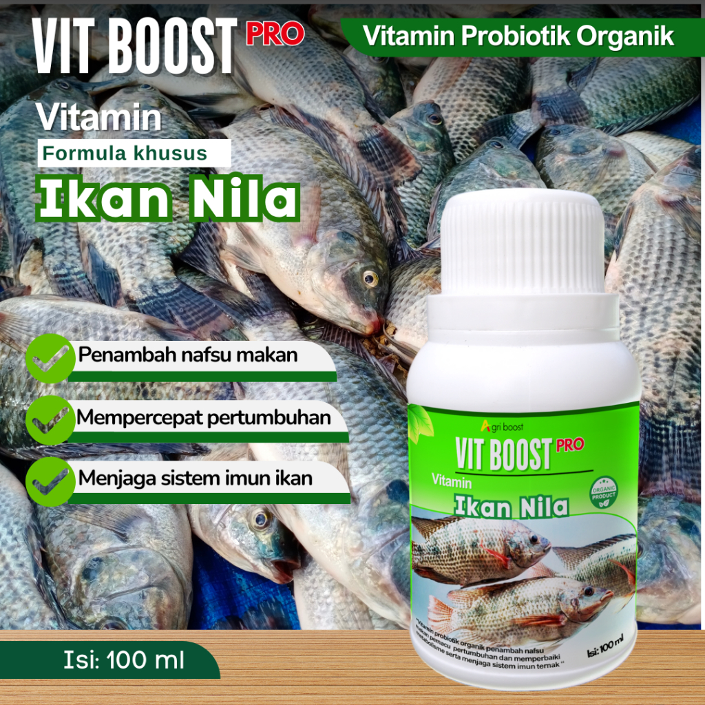 VITBOOST PRO-Vitamins for Tilapia that grow quickly 100ml, Booster ...
