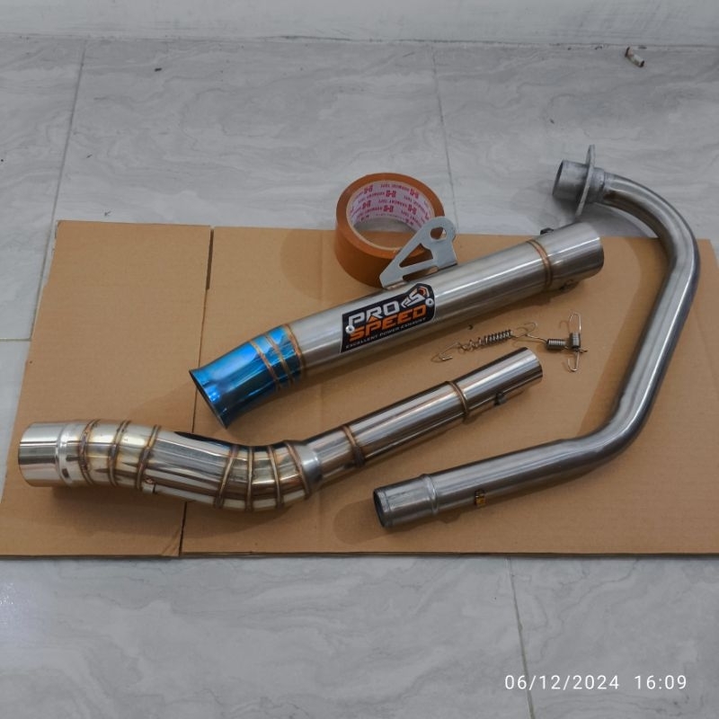 Stainless Prospeed 51mm Open pipe Tmx 125 155 Rusi.tc 125/150/175 ...