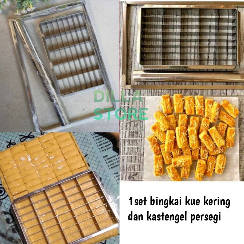 1 set of dough leveling frame + kastengel / pastry frame measuring ...