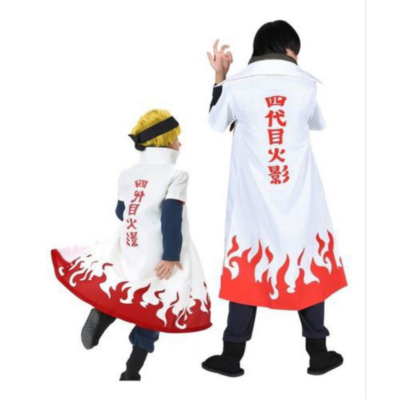 Naruto Hokage long non Zipper robe (does not use Zipper) | Shopee ...