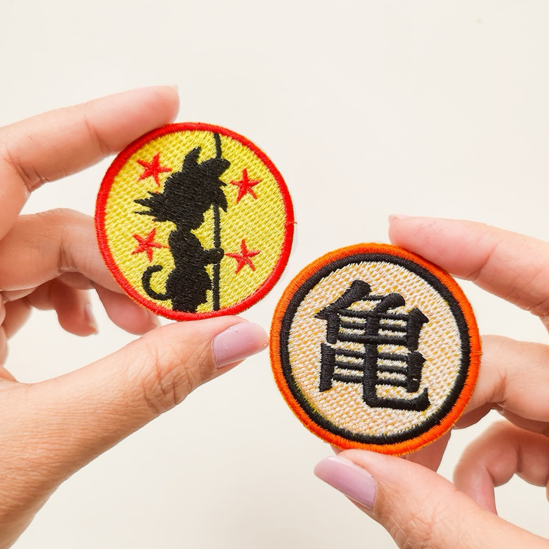 Dragon BALL IRON PATCH / GOKU AND THE BALL BADGE EMBROIDERY / ANIME ...