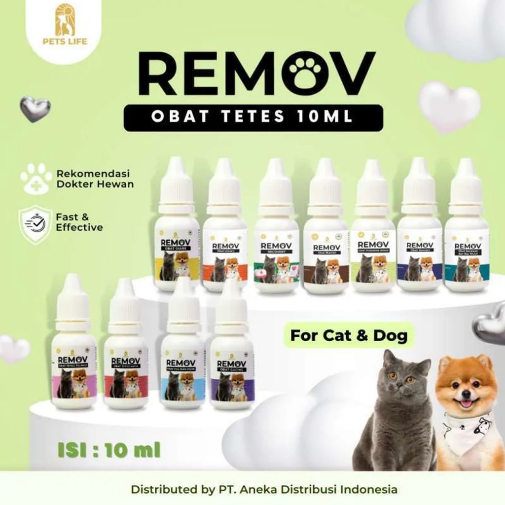 Cleine Tadita Petshop - REMOV Cat Medicine Dog Medicine diarrhea worms ...