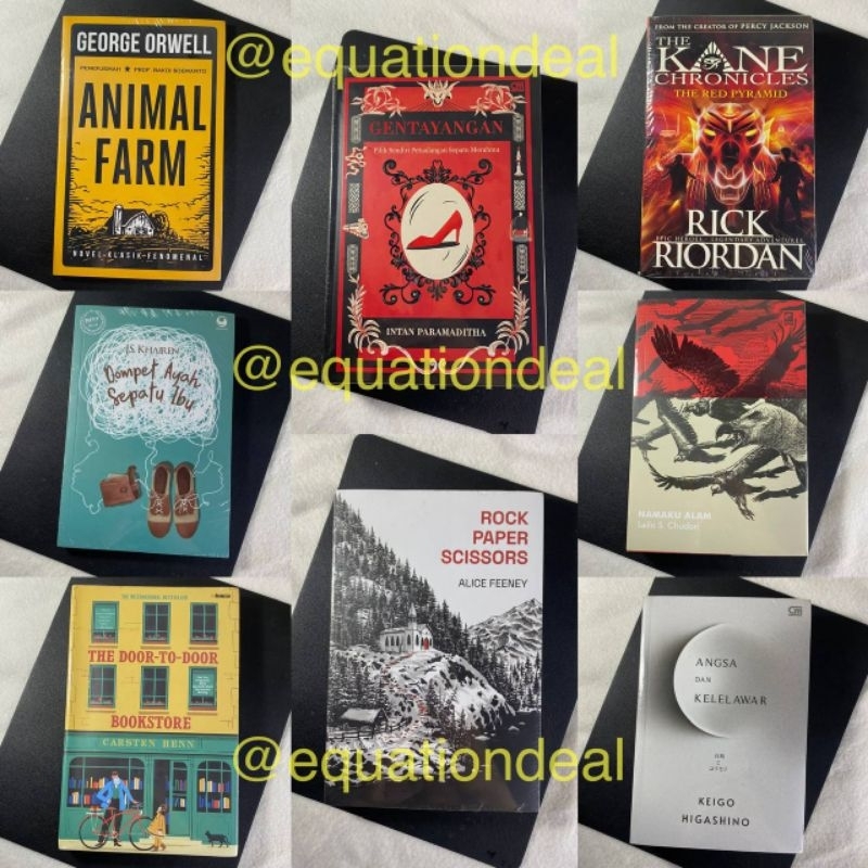 Books George Orwell, Intan Paramaditha, Rick Riordan, JS Khairen, Leila ...