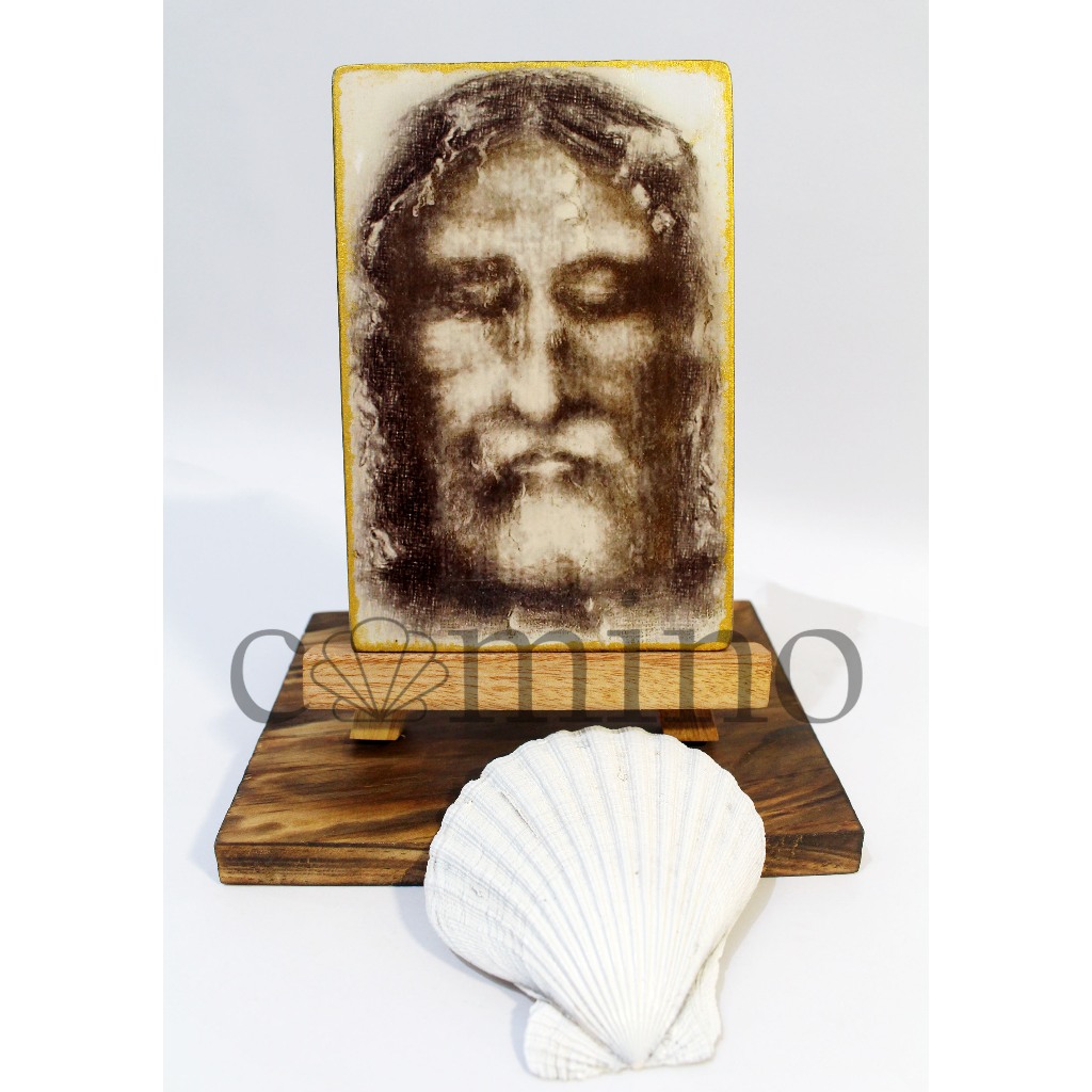 KAYU Turin Shroud Icon | Genuine Wood Wood Block The Face of Jesus ...