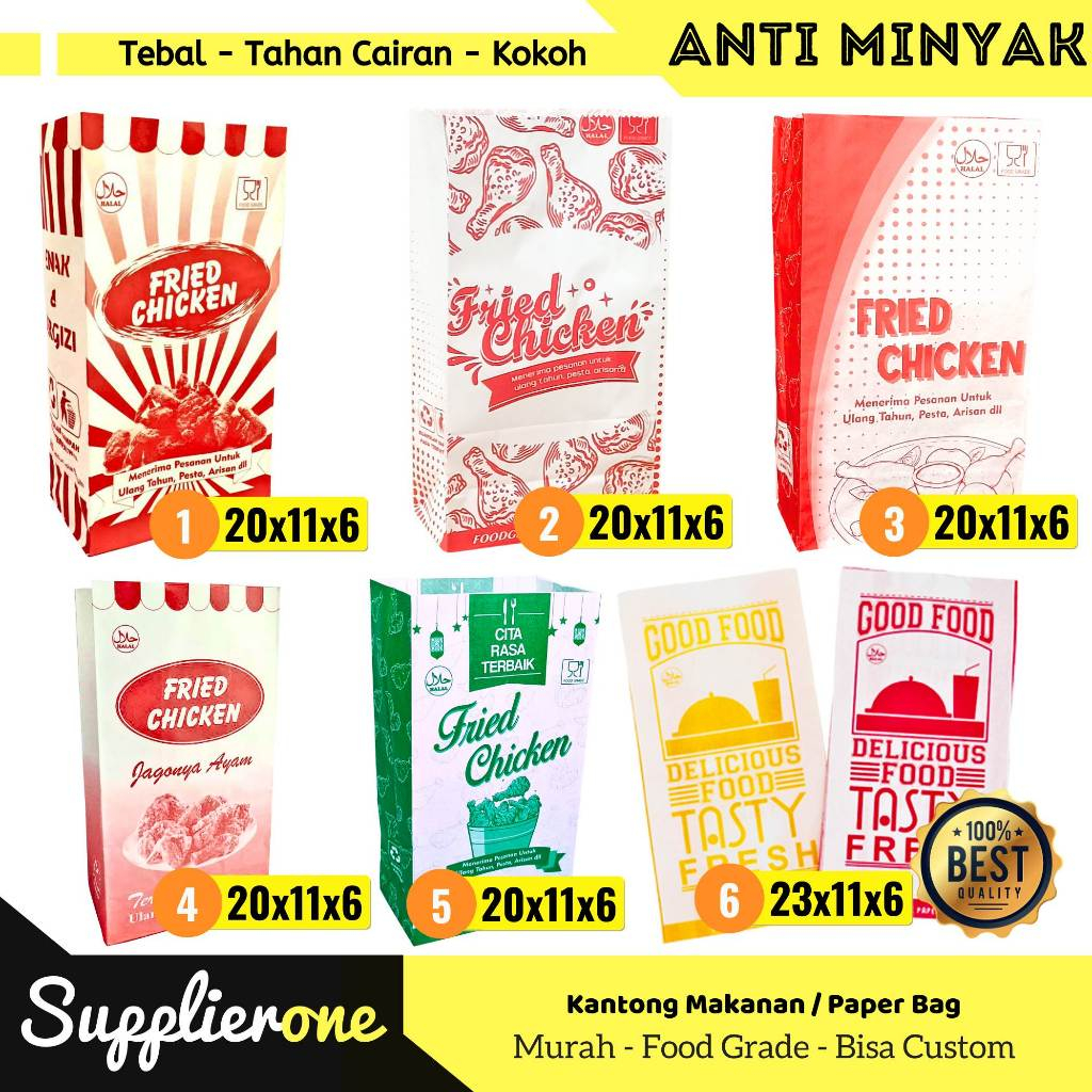 Fried chicken Bags, Fried chicken Packaging, chicken Paperbags, Fried ...