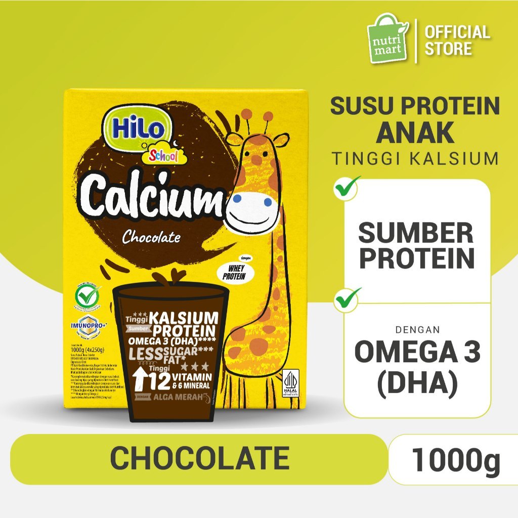 Hilo School Vanilla & Chocolate 1000 grams / High Calcium Low Fat Milk ...