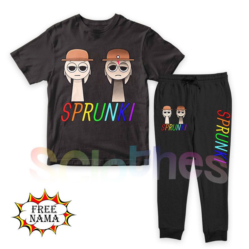 Tunner Horror Version TAN SPRUNKI INCREDIBOX Children's Suit T-shirt ...