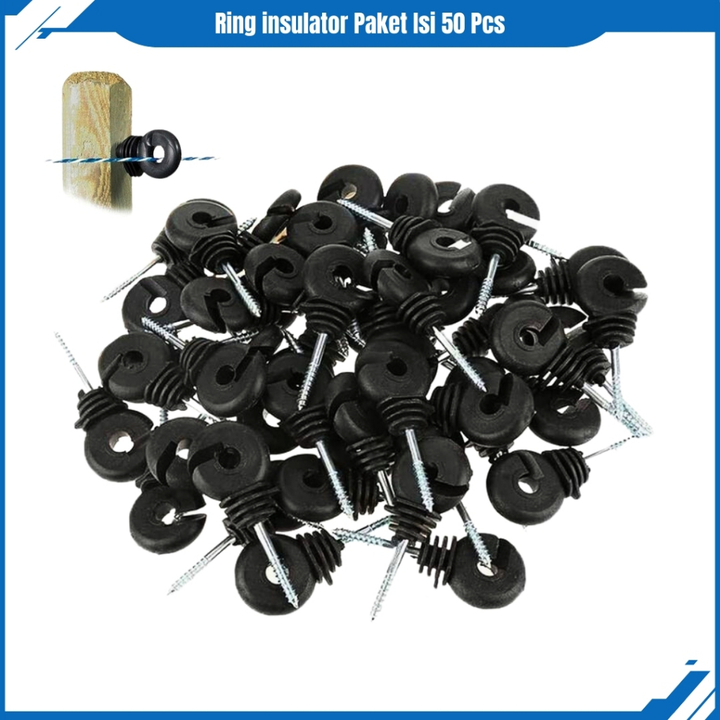Ring Insulator package of 50 pcs and weighing 1kg electric shock fence ...