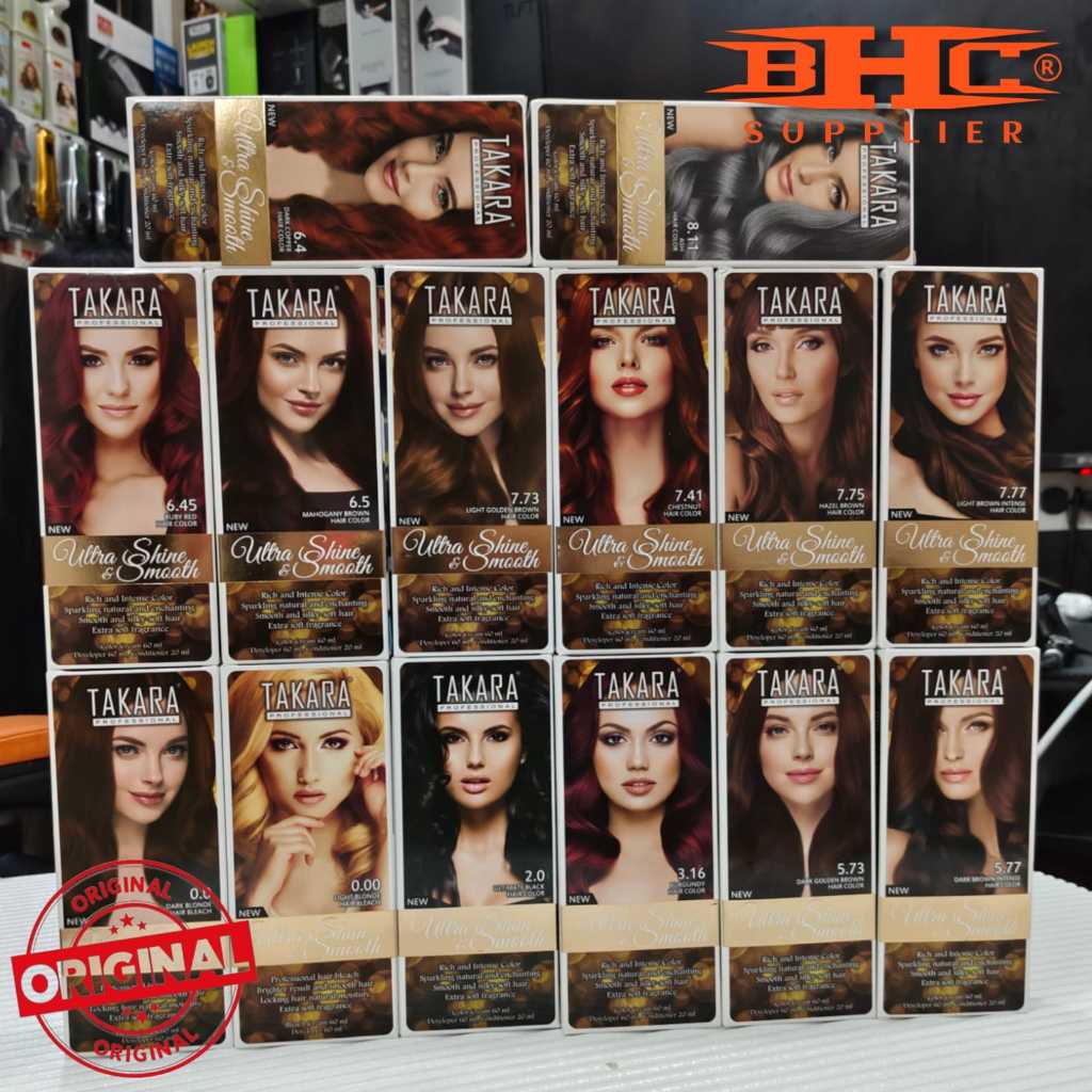 HITAM Takara Hair Color Original Hair Dye 1 Box Contains 2x60ml Hair ...
