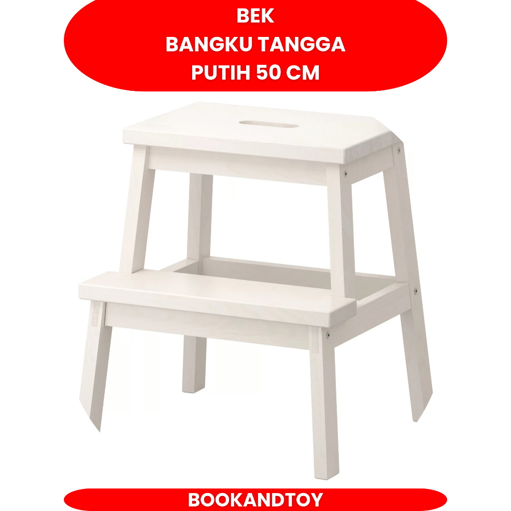 PUTIH Bek Stair stool 2 steps white 50 cm step Stool Small stairs ...
