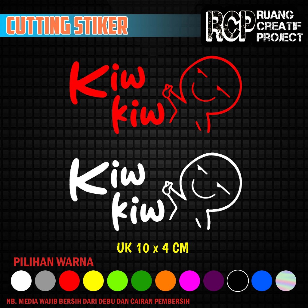 Cutting Kiw Kiw stickers / cutting viral stickers / cool stickers ...