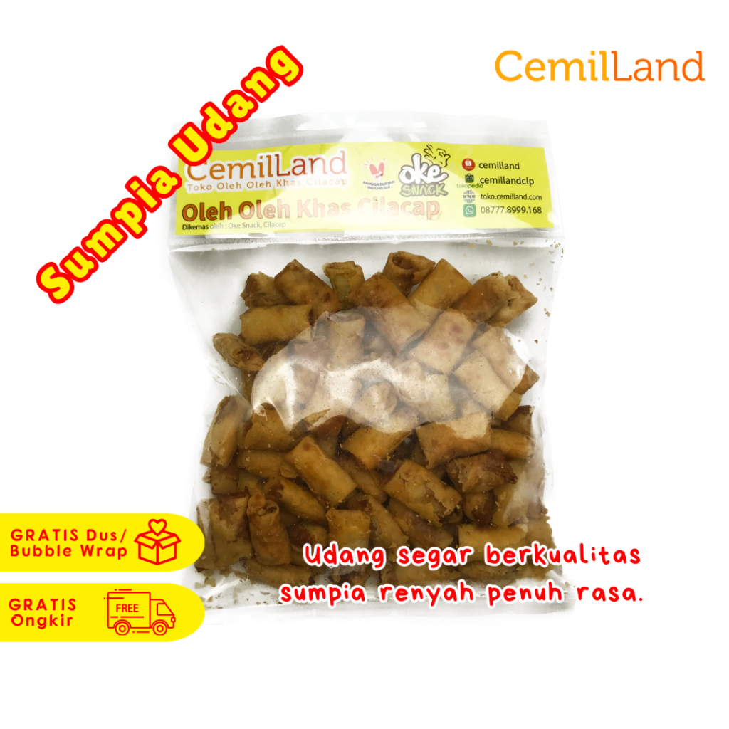 Oke Snack Shrimp Sumpia / Sunpia Ebi Rebon Sweet Savory Shrimp | Shopee ...
