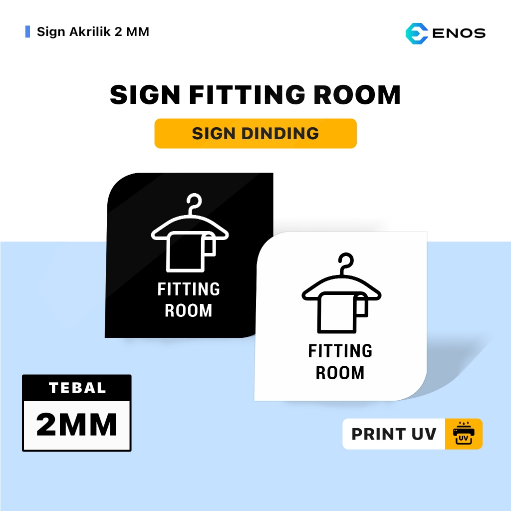 Acrylic Sign Signage for Changing Room Waterproof UV Print Room Signage ...
