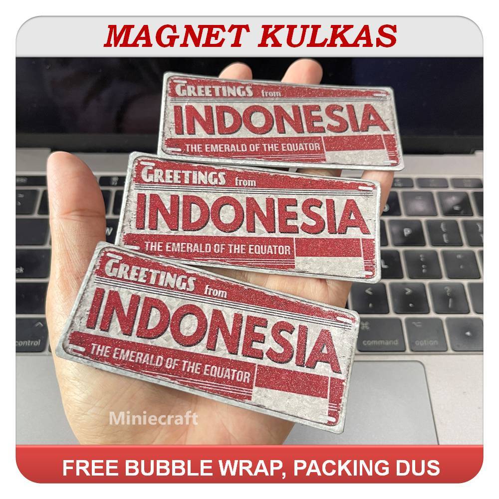 MAGNET TEMPLE REFRIGERATOR MINIATURE GREETINGS FROM INDONESIA | Shopee ...