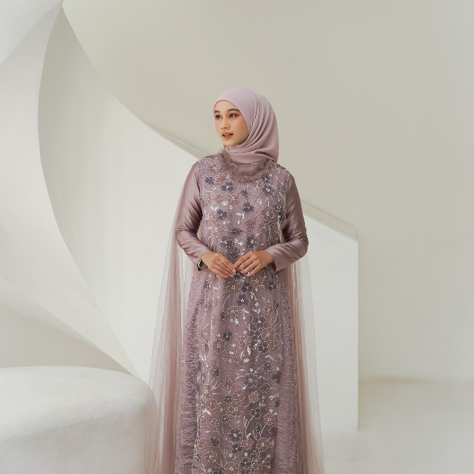 Aura Label - Elena Dress In Purple | Shopee Philippines