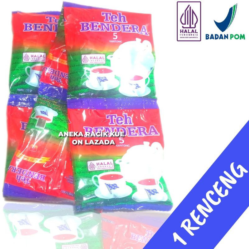 Renceng Flag Tea Contains 6 Sachets Contains 5 Pcs Tea Bags | Shopee ...