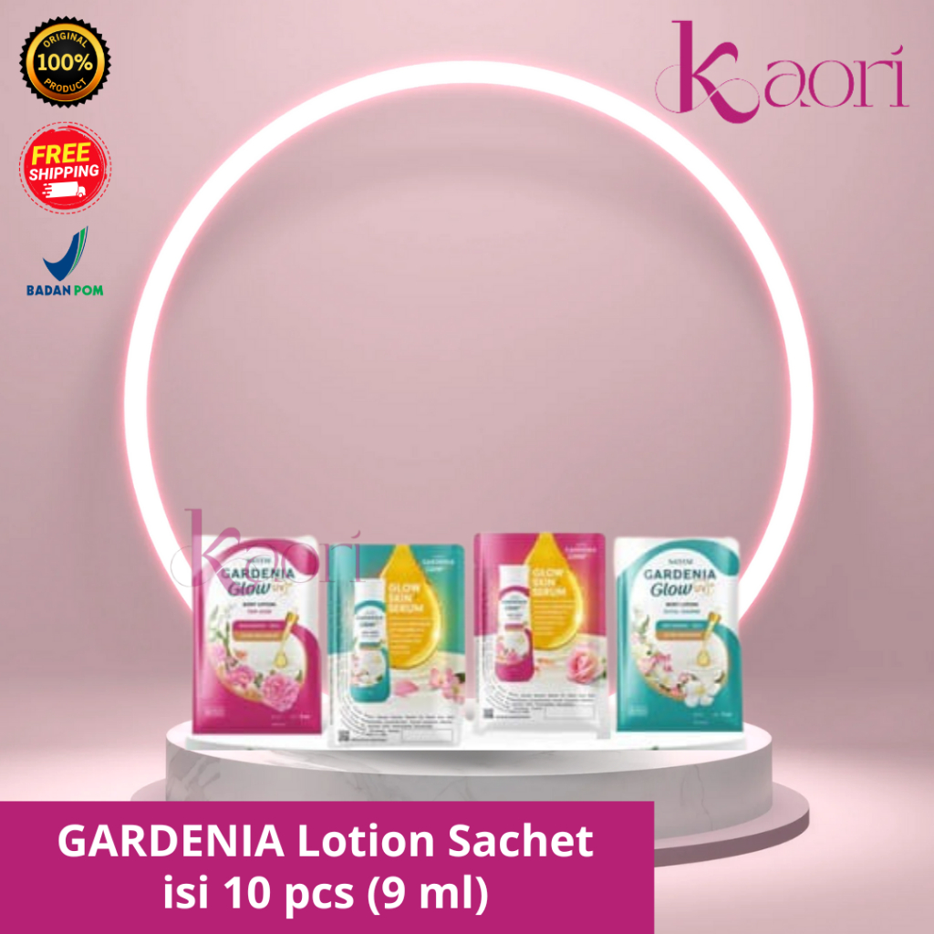KAORI - Gardenia Glow Body Lotion Sachet 1 Pack Contains 10 pcs (9 ml ...