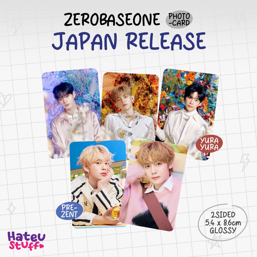 Zerobaseone ZB1 Unofficial Photocard Japan Track (Prezent, Yura Yura Yura) | Shopee Philippines