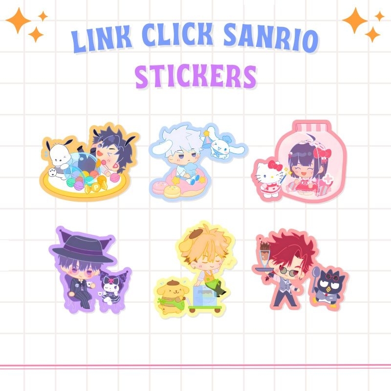 Click X SANRIO COLLAB STICKER LINK | Bridon ARC CHIBI SHIGUANG DAIRY ...