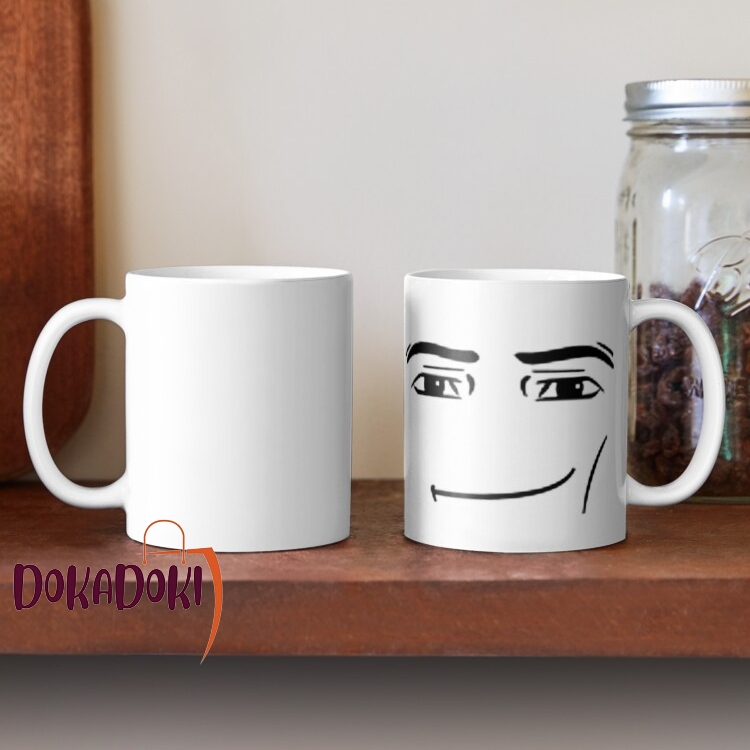 Roblox Man Face Robux Meme Viral Internet Gaming Coffee Mug | Shopee ...