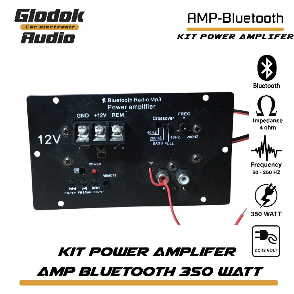 Module Kit / Active amplifier Kit Bluetooth dc 12 volt 350 watts High ...
