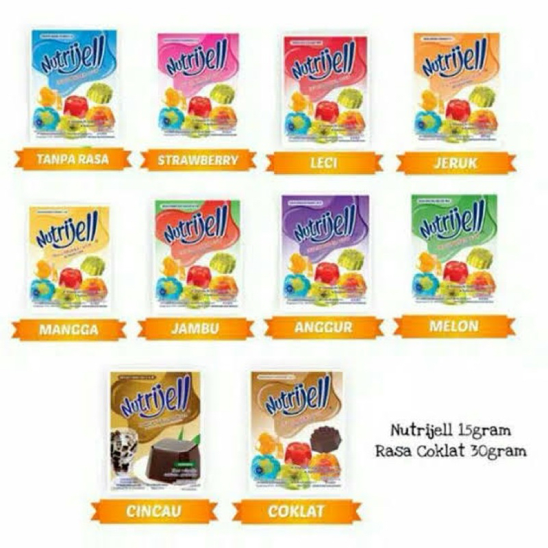 NUTRIJELL JELLY POWDER ALL VARIAN 15-30 GR | Shopee Philippines