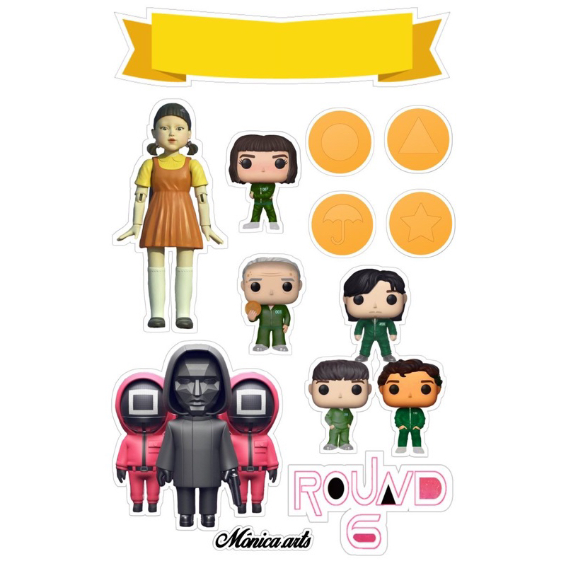 SQUID GAME/Happy Birthday Cake Topper Can Request Name and Age/SQUIP ...