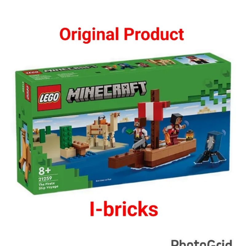 Lego Minecraft 21259 The Pirate Ship Voyage | Shopee Philippines